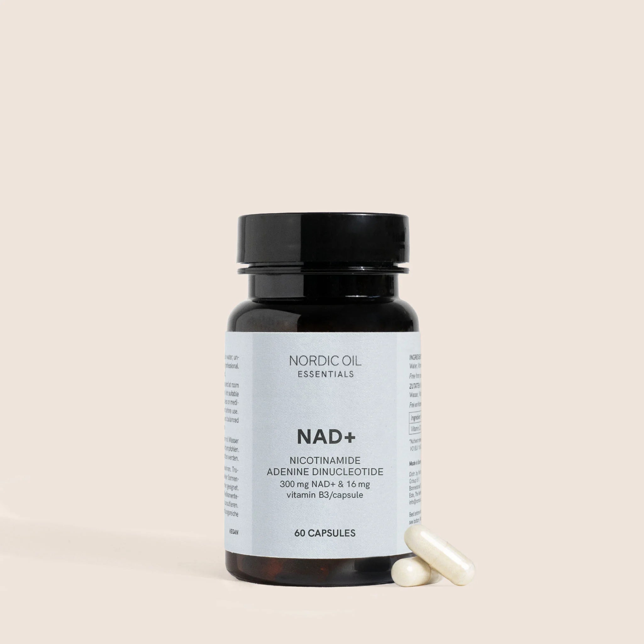 NAD+ Capsules with Nicotinamide | Daily Energy & Focus Support | 300 mg ...