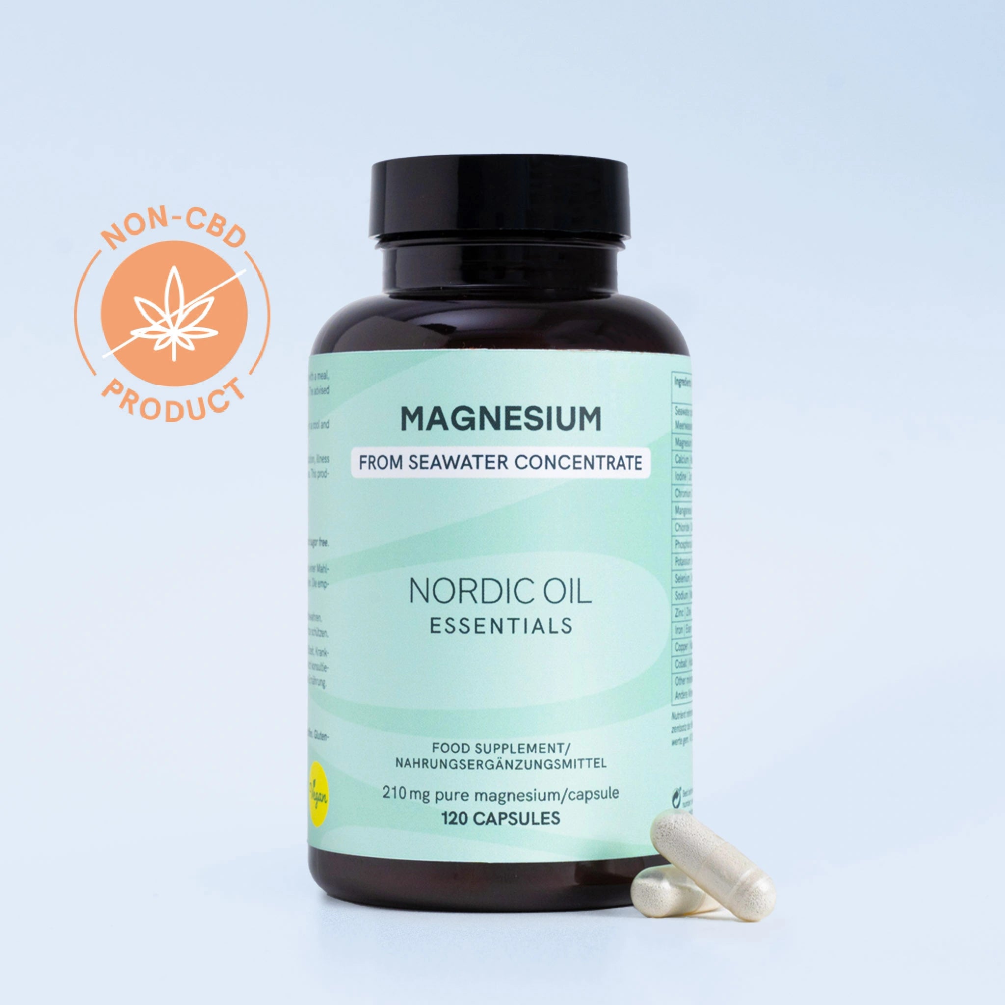 Magnesium capsules - 120 tablets from seawater concentrate – Nordic Oil ...