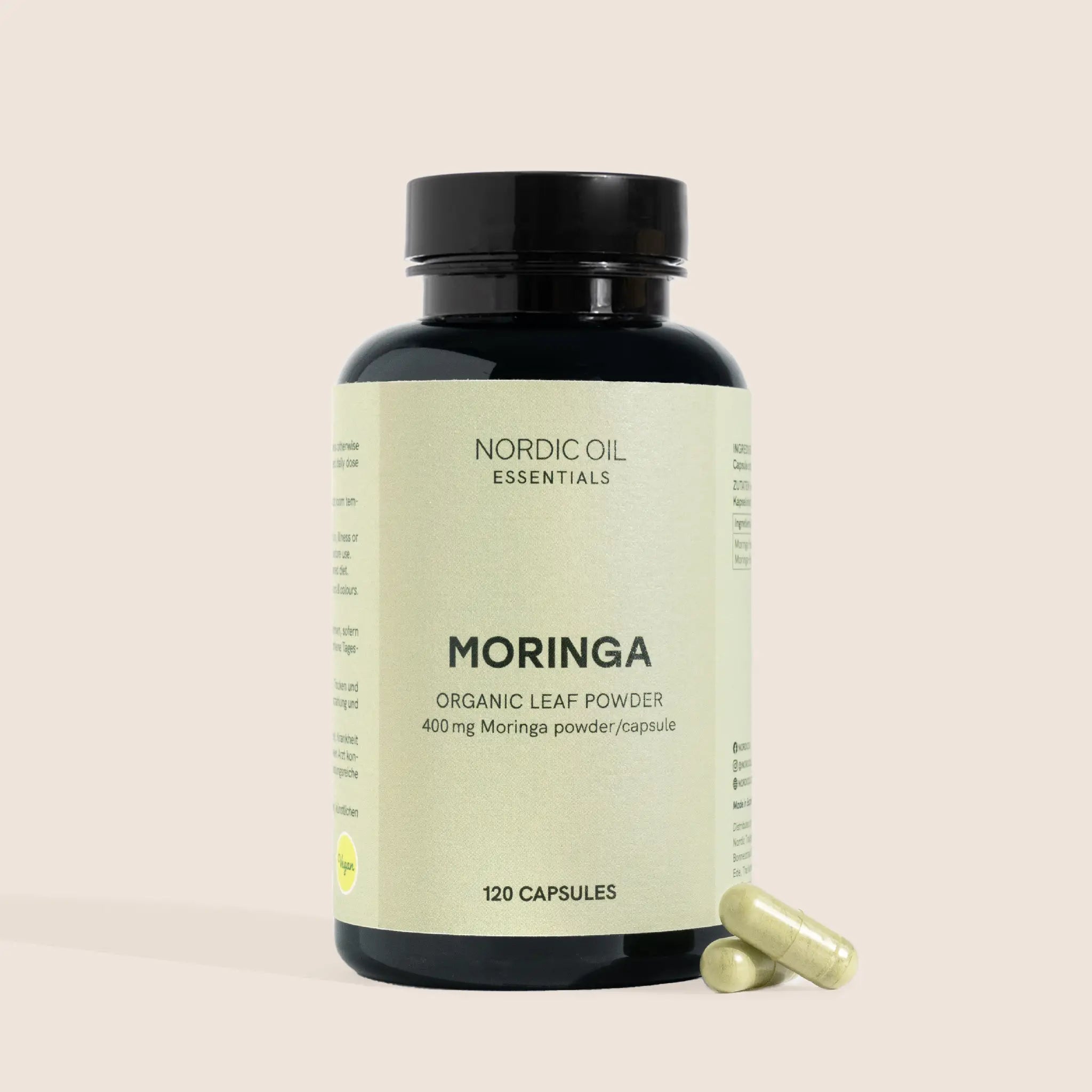 Moringa Powder Capsules – Natural Support for Energy and Immunity