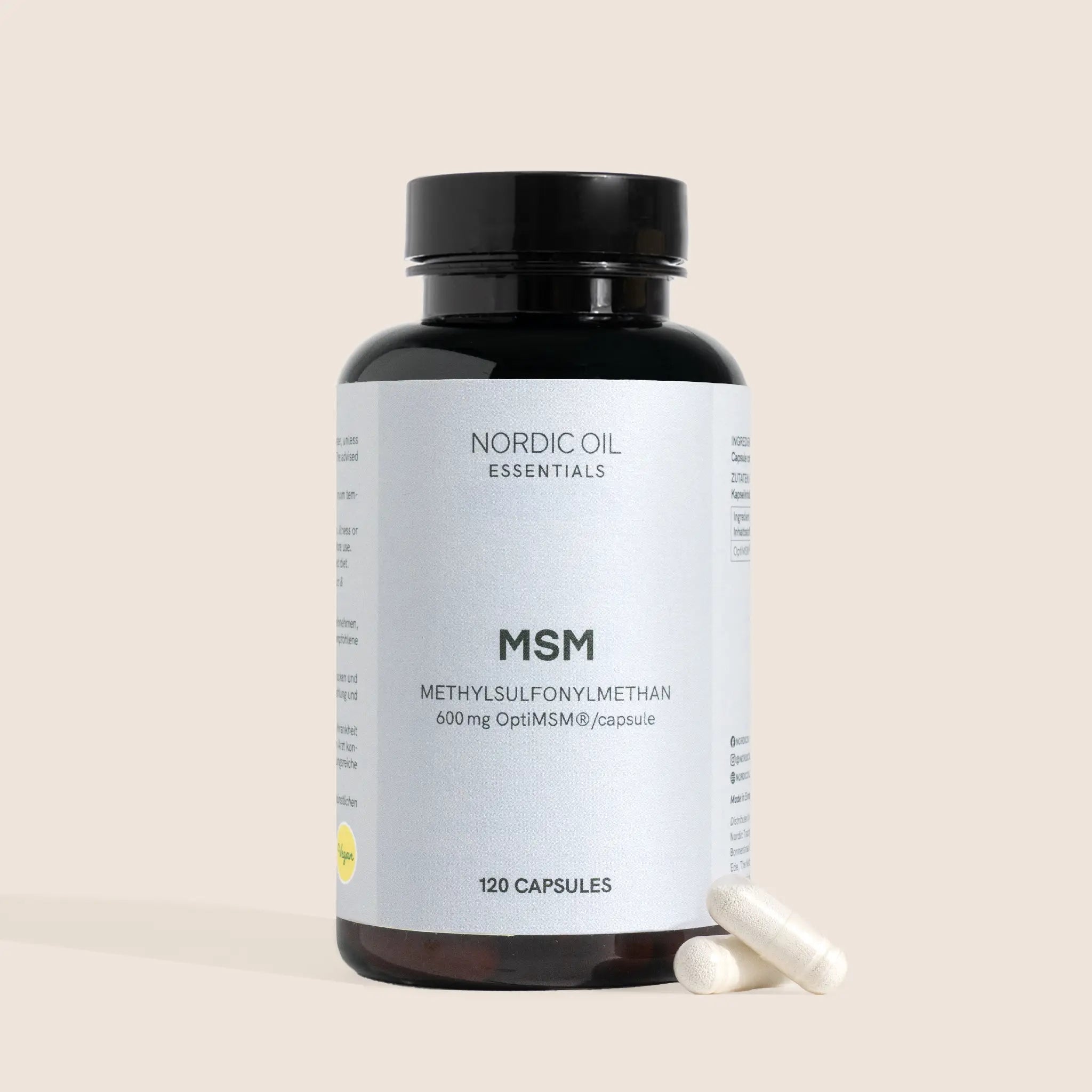 MSM capsules - OptiMSM® 600mg