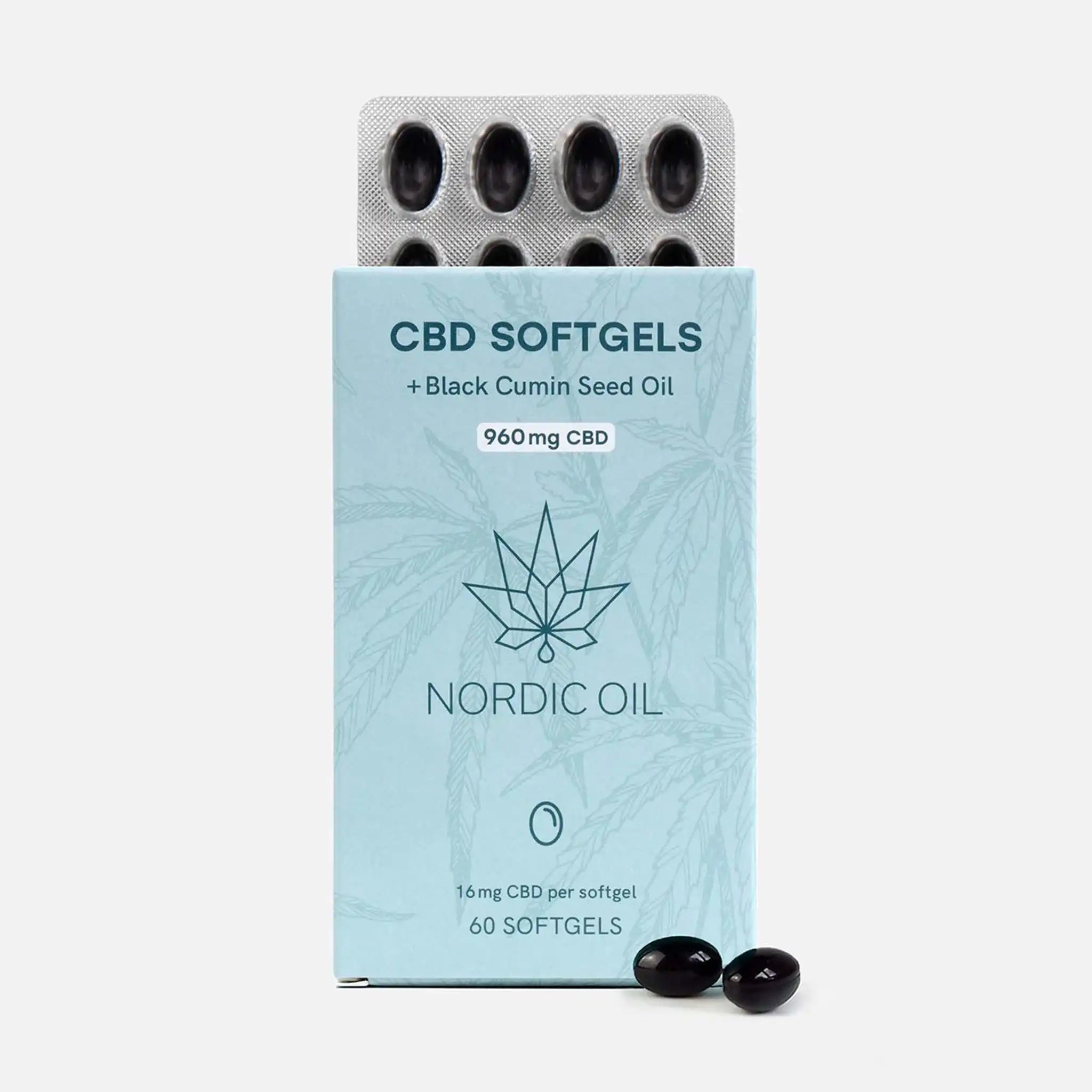 CBD Capsules 960mg | 16mg Per Capsule | Nordic Oil UK